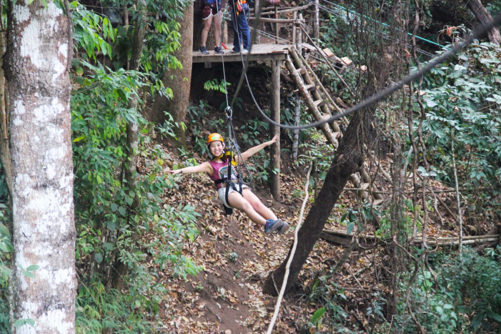 Zip lining: Flying through the jungles in Chiang Mai - Laugh Travel Eat