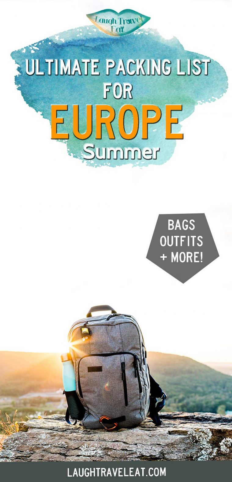 Packing list for Europe Summer: essentials for 3 weeks - Laugh Travel Eat